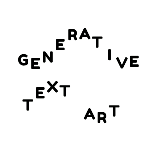 Generative Text Art - Algorithmically determined computer generated text