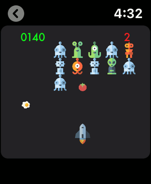 Emojis Invaders - Watch Game. Arcade Game for Apple Watch